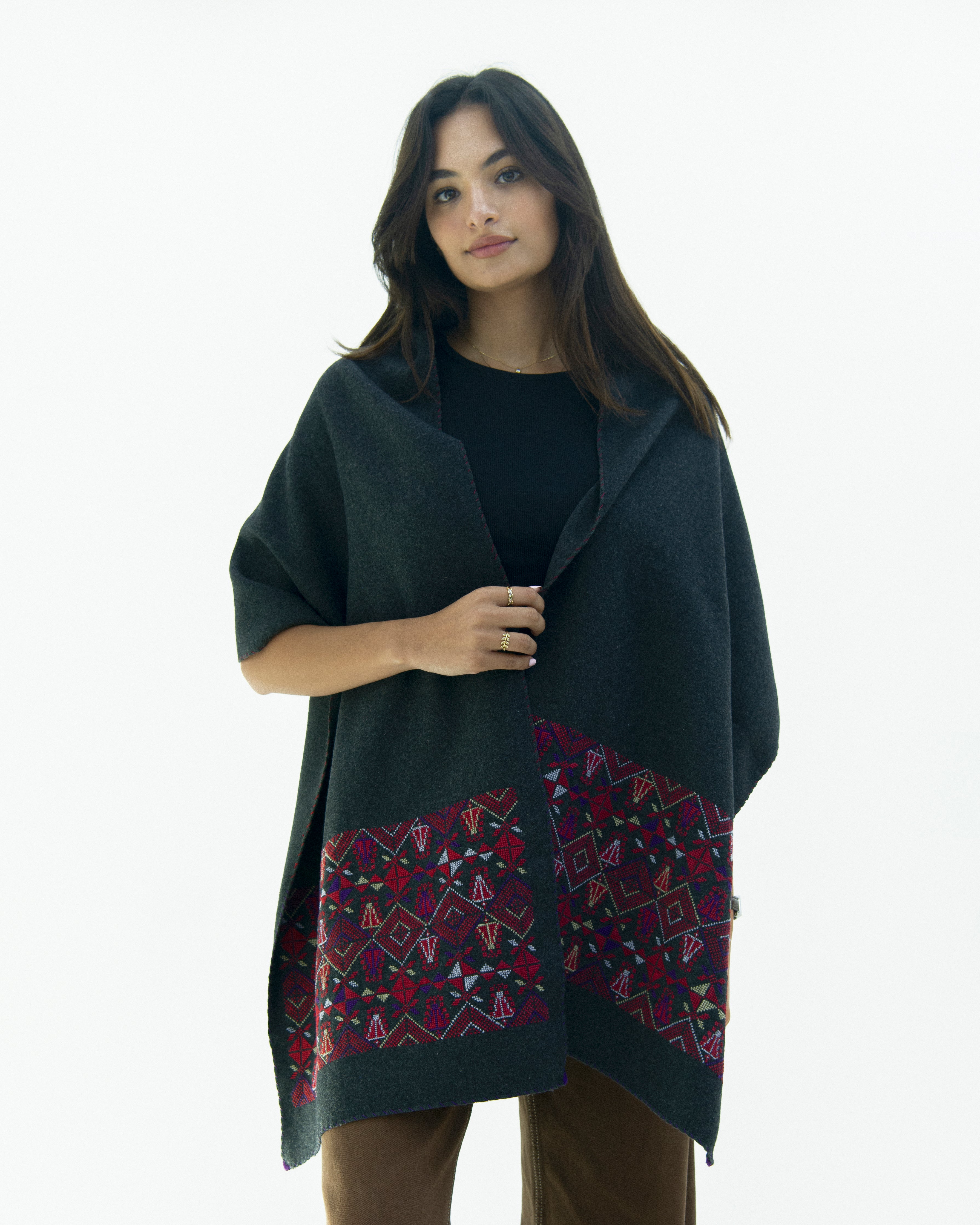 JOD 150.00 - Cypresses and Slices Scarf {JAFFA} – ramz.emboidery