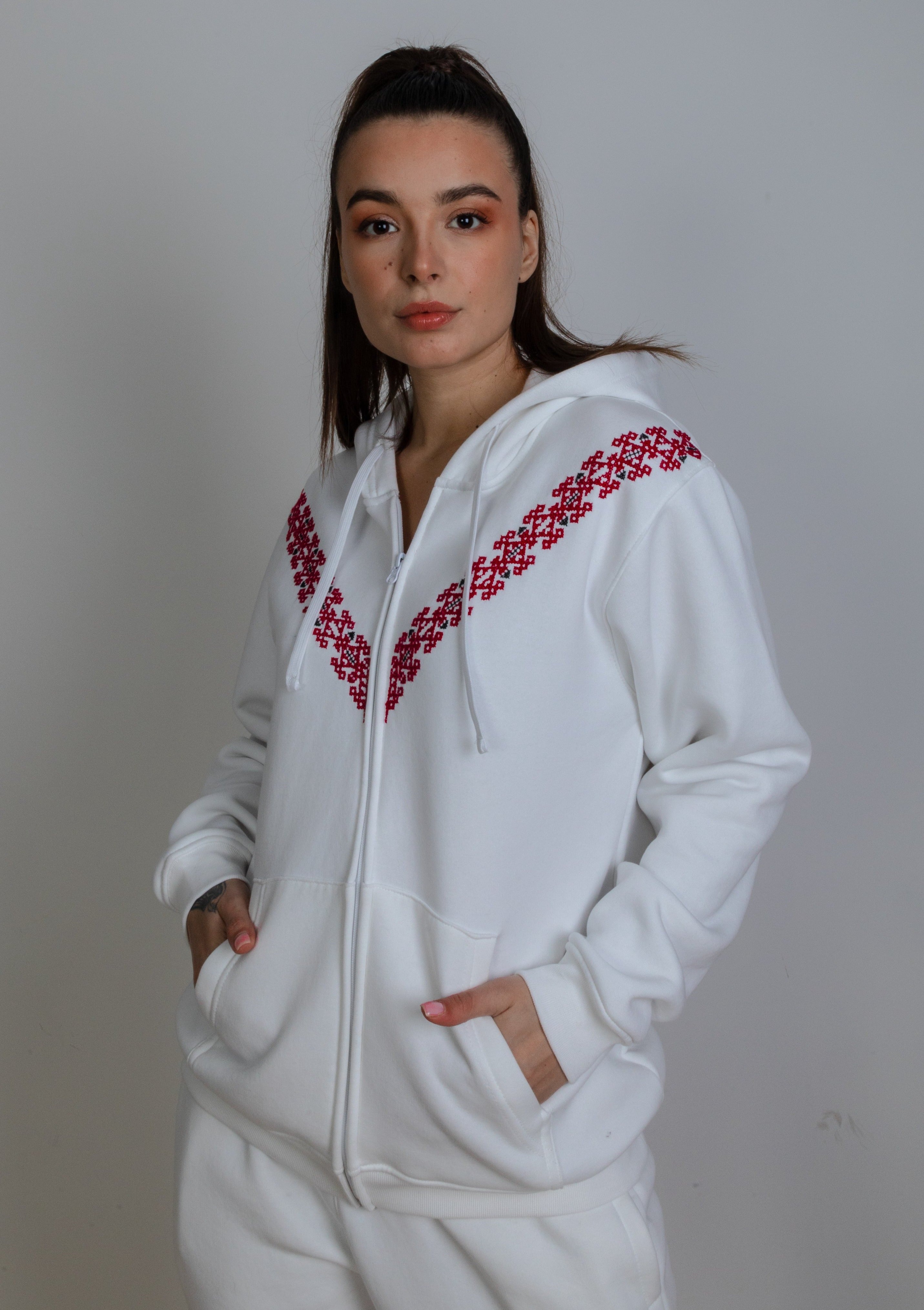 JOD 55.00 - Qaws - White {RAMALLAH} – ramz.emboidery