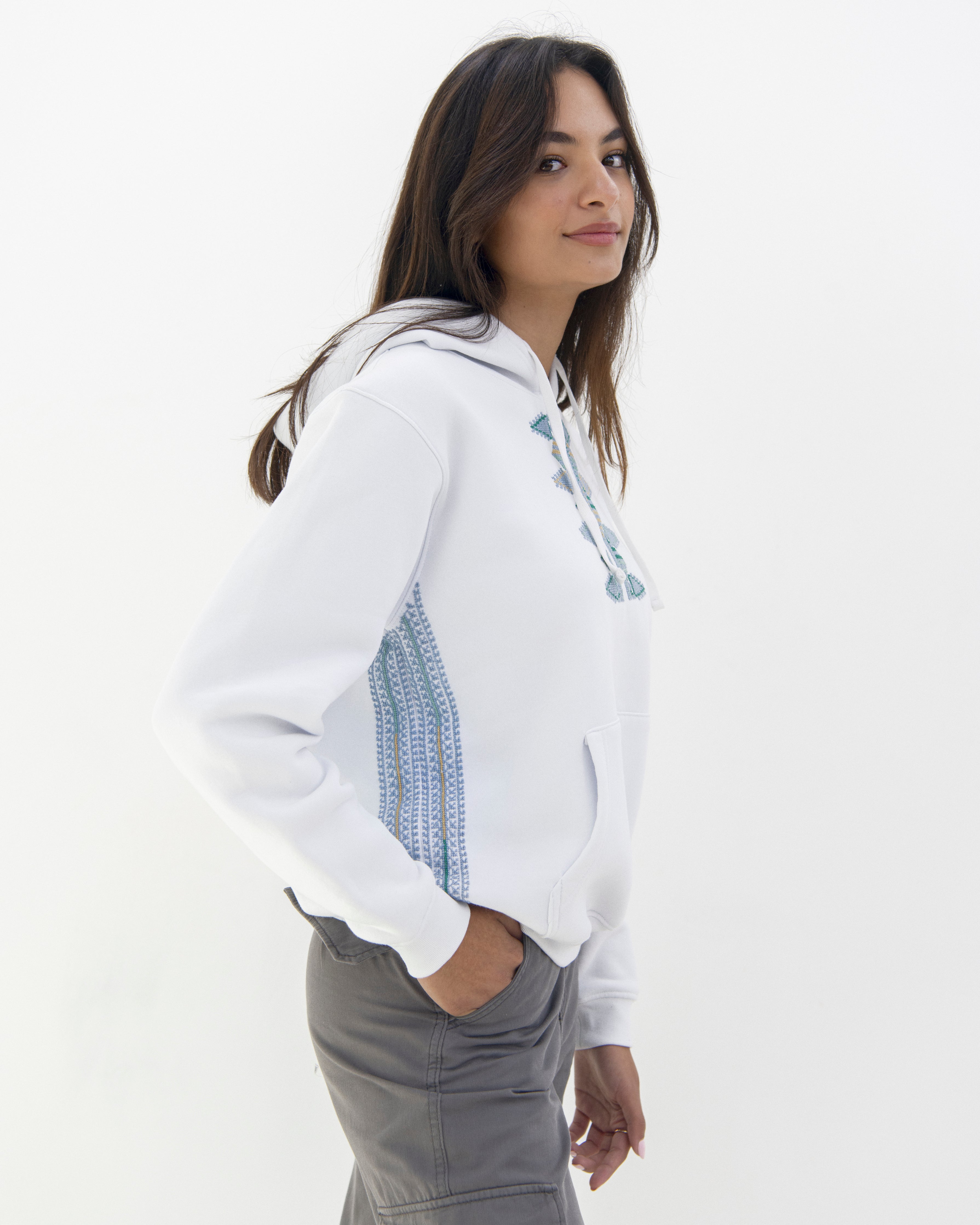 JOD 90.00 - Jaffa Hoodie - White {JAFFA} – ramz.emboidery